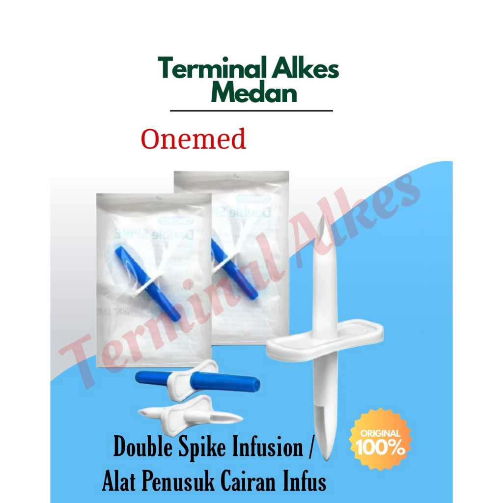 Jual Double Spike Infustion Onemed/ Alat Penusuk Botol Cairan Infus ...