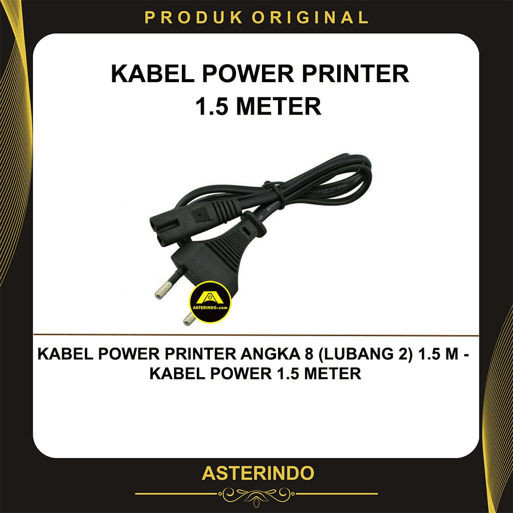 Jual Kabel Power Printer 1,5 Meter For Printer Adaptor Radio Notebook ...