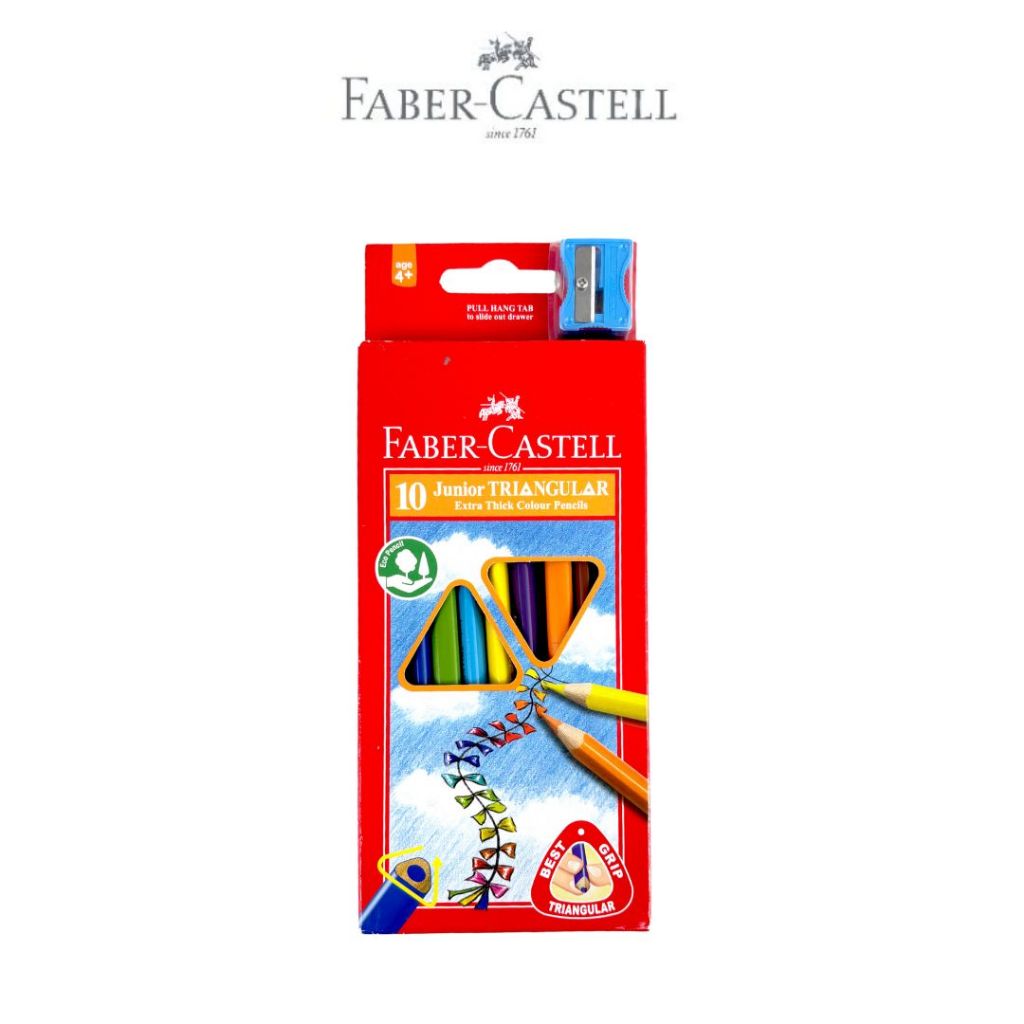 Jual Faber-Castell Junior Triangular Pensil Warna set 10/20/30 | Shopee ...