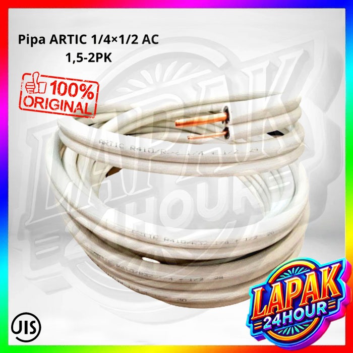 Jual ARTIC Pipa AC 1,5PK - 2PK , Pipa AC ARTIC 1/4 x 1/2 2PK 1,5PK Pipa ...