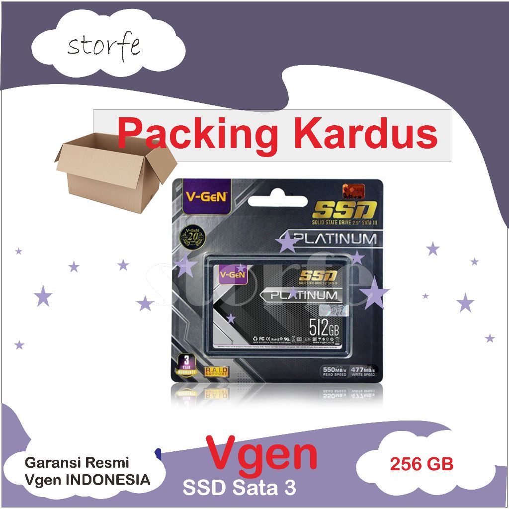 Jual SSD Vgen SATA 256GB Garansi Resmi 3 Tahun | Shopee Indonesia