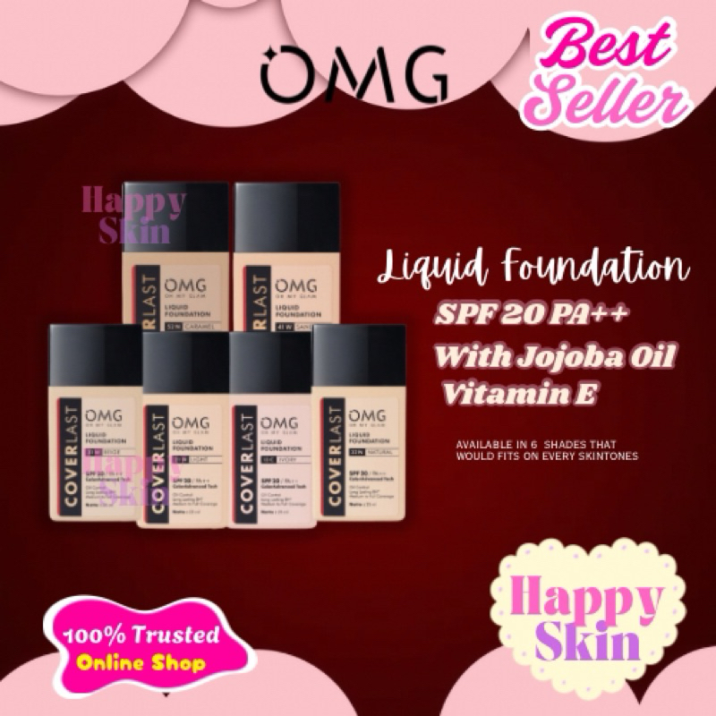 Jual OMG Oh My Glam Coverlast Liquid Foundation - Alas Bedak | Shopee ...