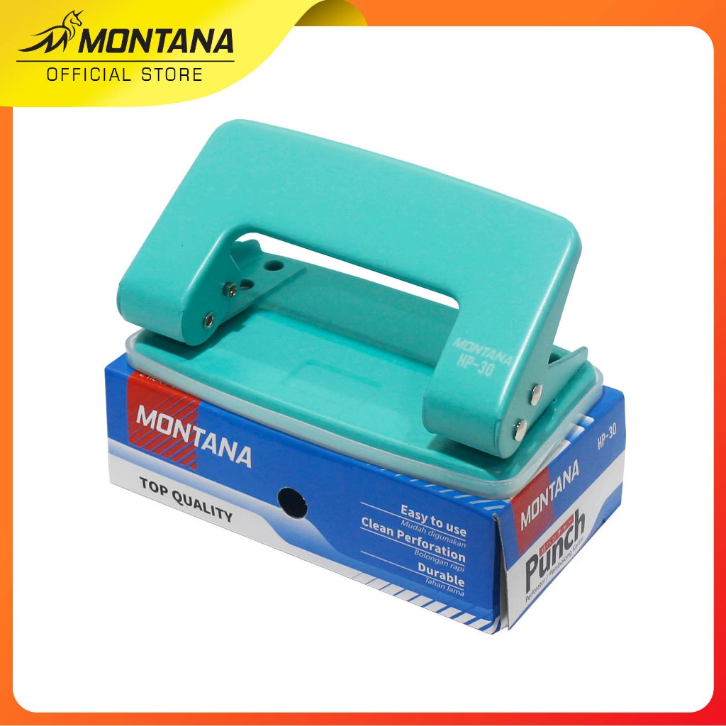 Jual MONTANA Punch Pembolong Kertas Maksimum A4 Paper Hole Puncher With ...