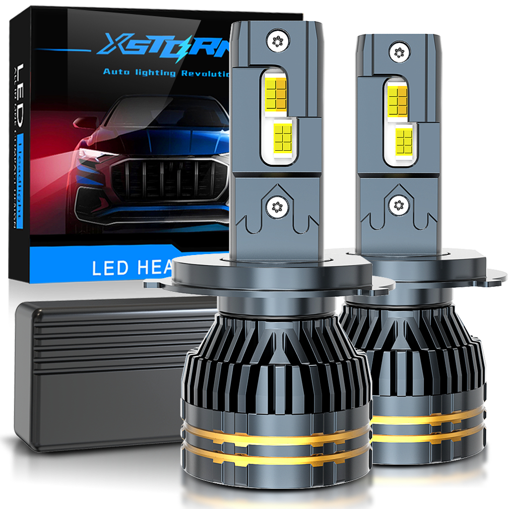 Jual XSTORM 2pcs h4 Led Headlight Bulb 3 warna Led Bulb h4 h11 hb3 9005 120W 30000LM Lampu Mobil ...