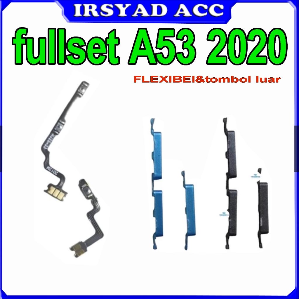 Jual Tombol Luar On Off Volume + Flexible On Off Volume Oppo A53 2020 Fullset | Shopee Indonesia