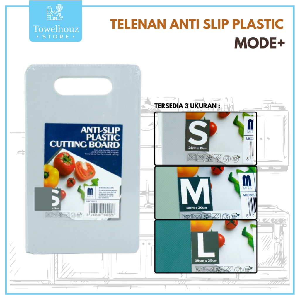 Jual Anti-Slip Plastic Cutting Board Mode+ – Talenan PP, 3 Ukuran, Tahan Lama & Mudah ...