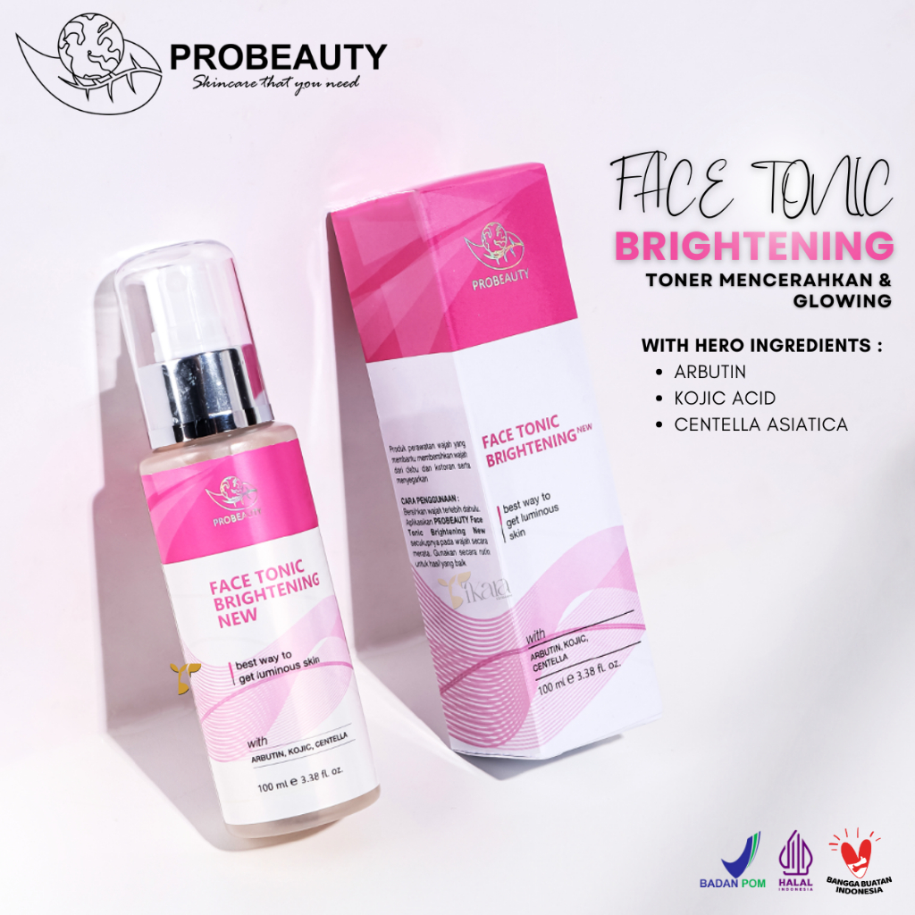 Jual Probeauty face tonic brightening - toner muka - pembersih wajah ...