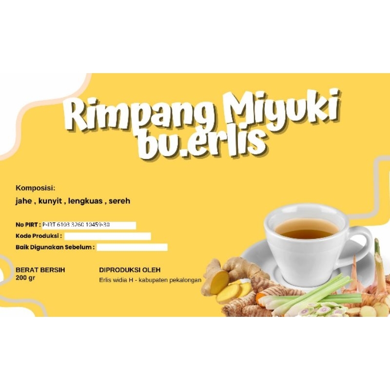 Jual Rimpang miyuki By Erlis Minuman herbal seduh bermanfaat minuman ...