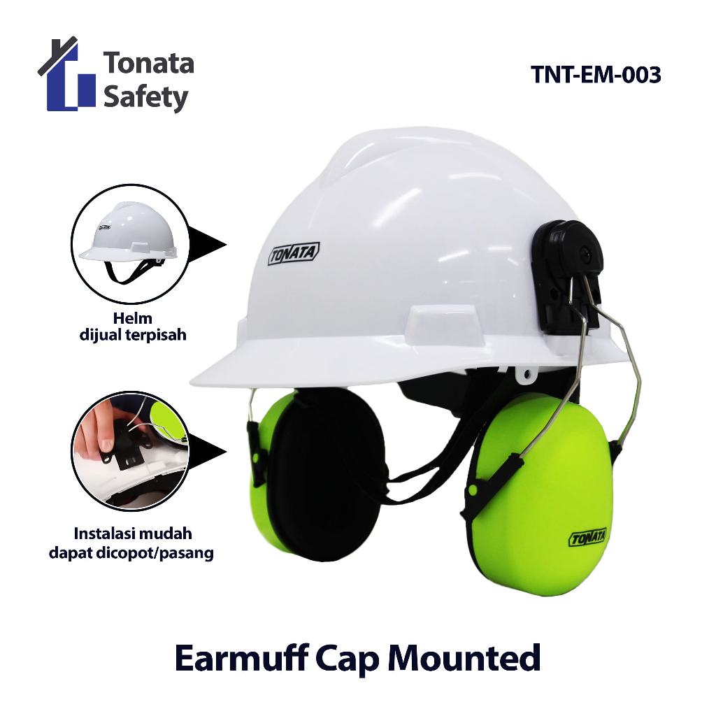 Jual Tonata Penutup Telinga Copot Pasang Earmuff Pelindung Peredam ...