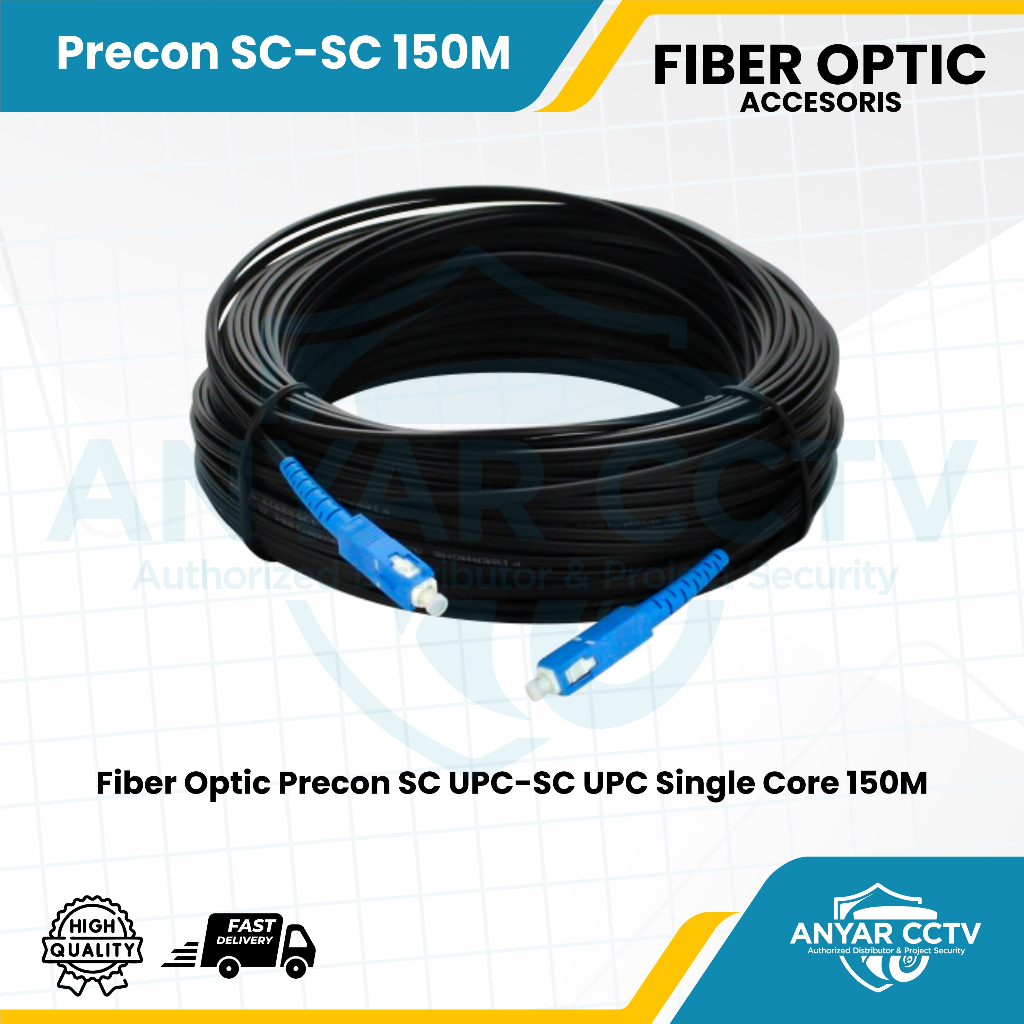 Jual KABEL FO Fiber Optic PRECON SC UPC Dropcore 1 CORE 150M Siap Pakai | Shopee Indonesia