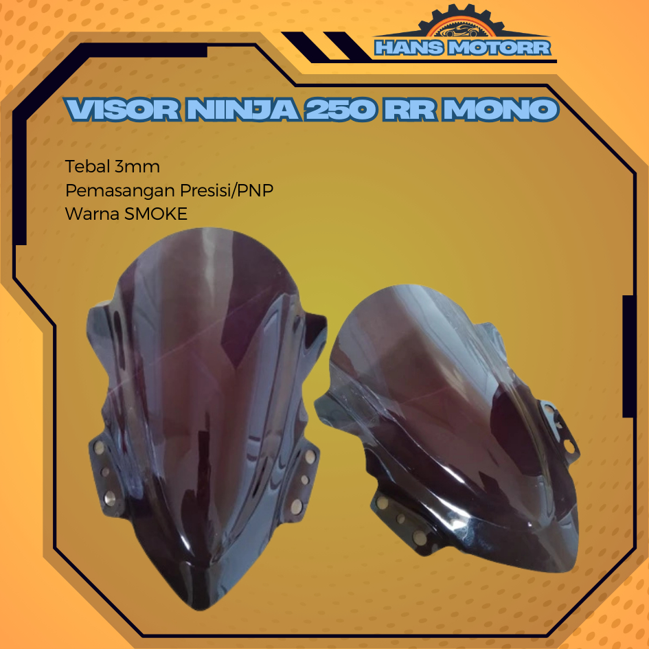 Jual VISOR NINJA MODEL RR MONO 250 CC | Shopee Indonesia