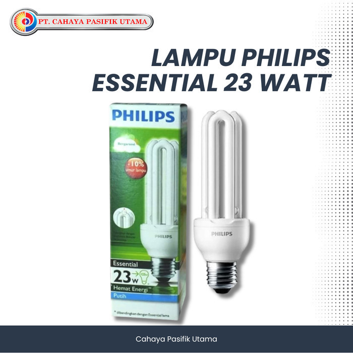 Jual Lampu Philips Essential 23 Watt - Cahaya Putih, Hemat Energi, Original Philips | Shopee ...