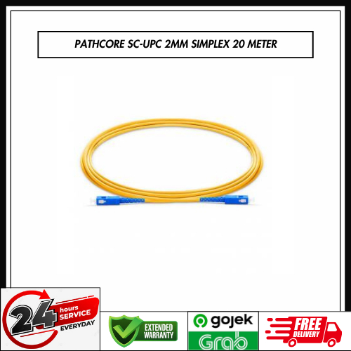 Jual Pathcore SM 20 Meter SC UPC to SC UPC 2mm | Shopee Indonesia