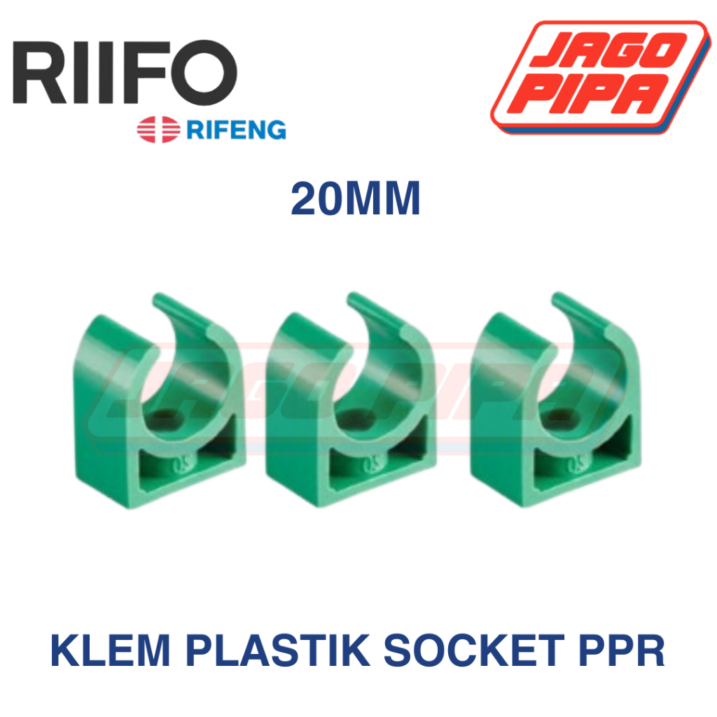Jual RIIFO PPR Klem 20 mm 1/2 Inch Clamp Plastic Socket Pipe Pipa ...