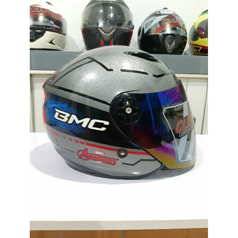 Jual Helm Bmc Milan Marvel Captain America Size.M (Bekas) | Shopee ...