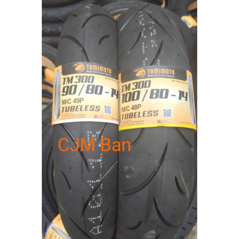 Jual Ban TOMIMOTO tubeless 90/80-14 Atau 80/80-14 for vario 110 125 ...