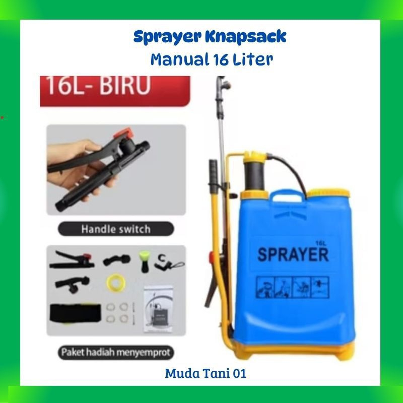 Jual Sprayer Knapsack Manual 16 Liter Alat Penyemprot Otomatis Hama ...