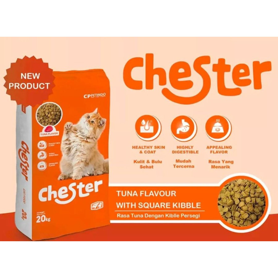 Jual Chester Tuna Cat Food 20kg - Makanan kucing 20 kg | Shopee Indonesia