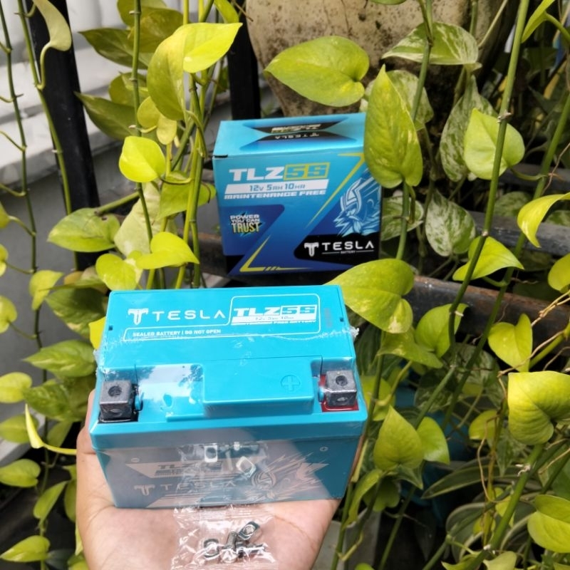 Jual AKI KERING TESLA ACCU TESLA 5S | Shopee Indonesia