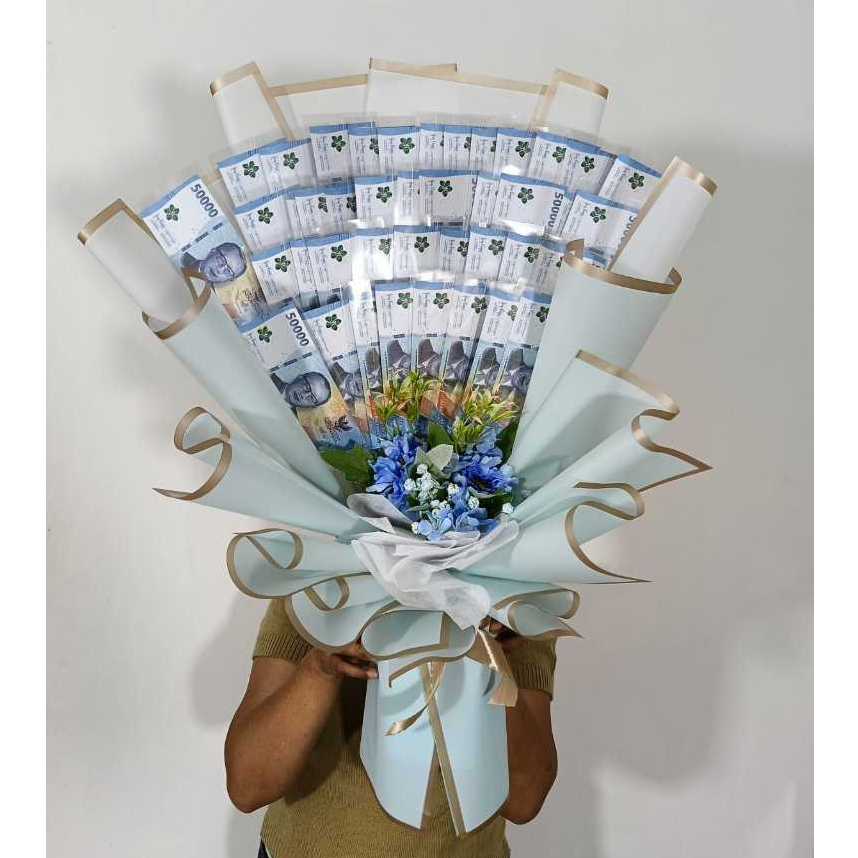 Jual (HARGA TERMASUK UANG) Buket Bunga / Buket Uang / Money Bouquet ...