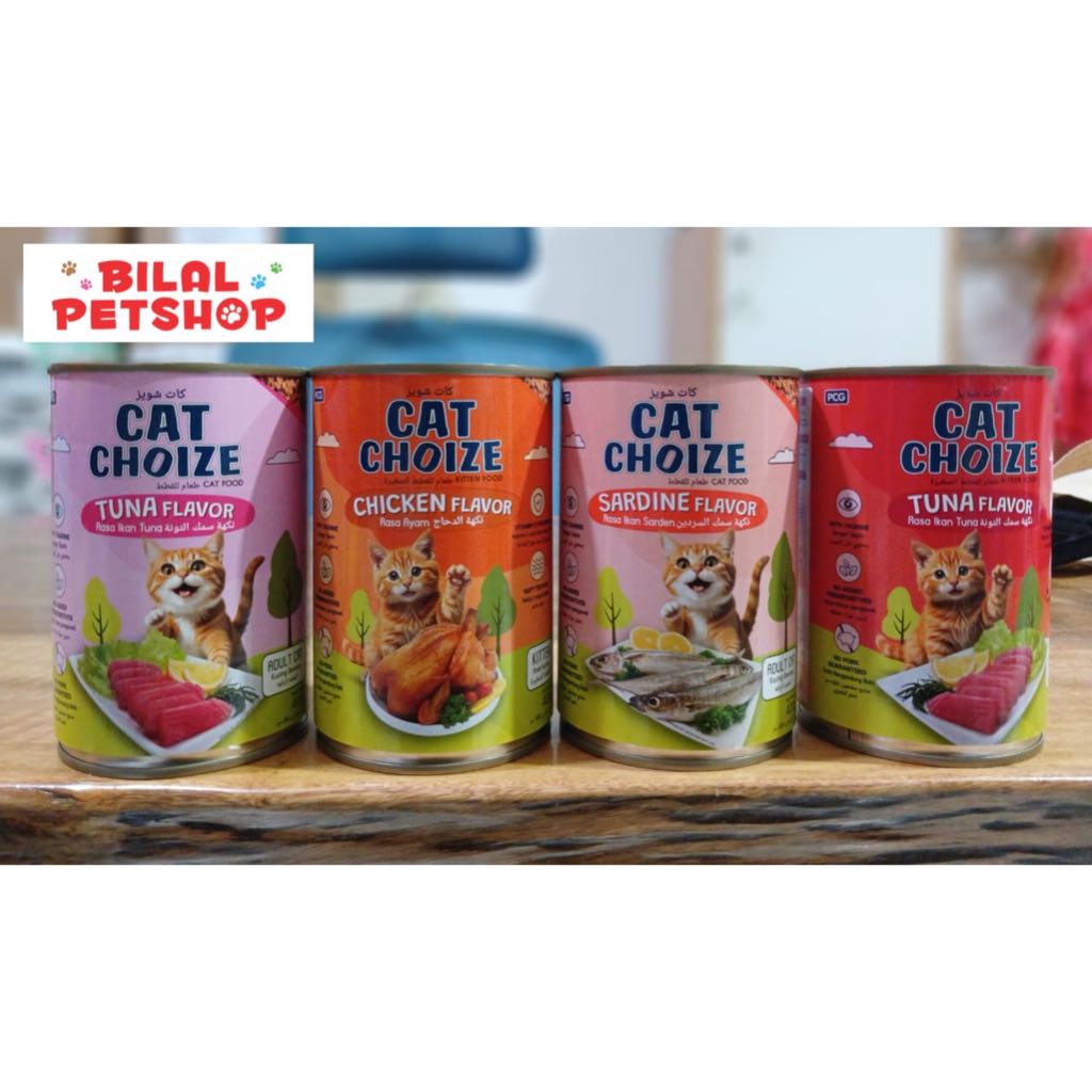 Jual CAT CHOIZE Kaleng 400 gr Makanan Kucing Basah Untuk Kitten Dan ...