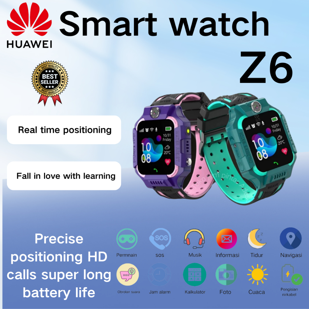 Jual 【100-ORI-Garansi-24-Bulan】Huawei-Smartwatch-Anak-Z6-Jam-Tangan ...