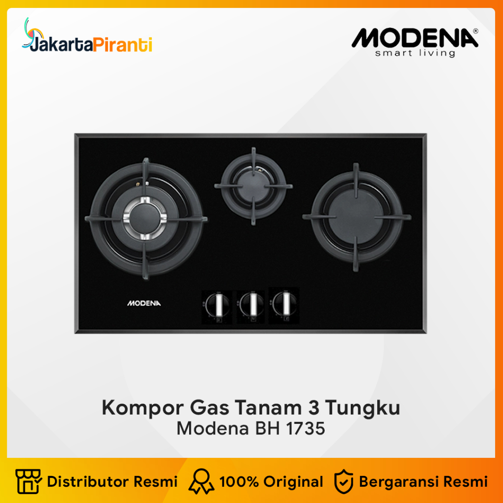 Jual MODENA BH 1735 Kompor Gas Tanam Built in Gas Hob Kompor Tanam Gas ...