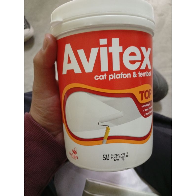Jual Cat avitex top cat tembok cat plafon interior cat avitex | Shopee ...