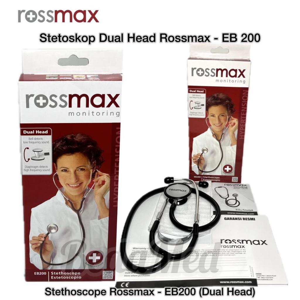 Jual STETOSKOP ROSSMAX DUAL HEAD ALUMINIUM CHEST PIECE - EB200 / DUAL ...