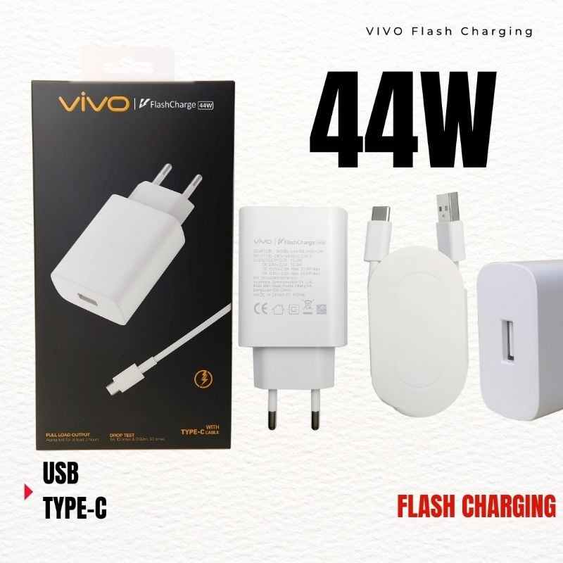 Jual CHARGER VIVO 44W USB TIPE C FAST CHARGING ORIGINAL CASAN VIVO 44W | Shopee Indonesia