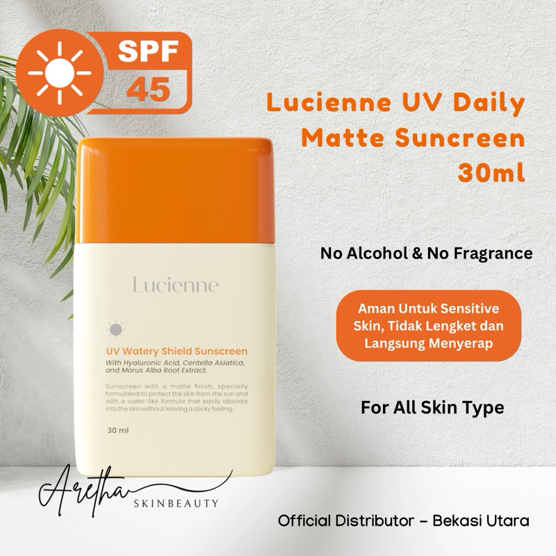 Jual [READY STOCK] Lucienne UV Daily Matte Sunscreen 30ml SPF 45pa ...