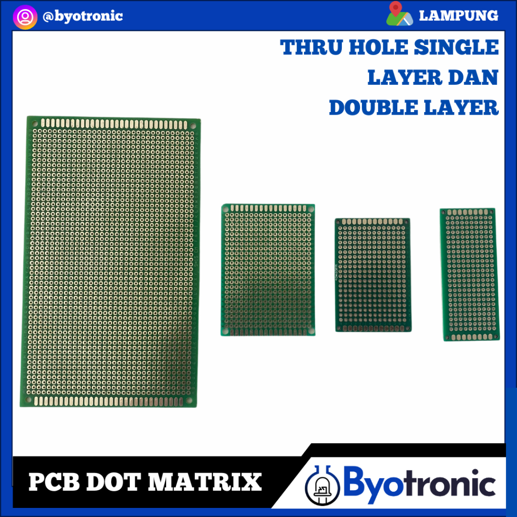 Jual PCB DOT Matrix Thru Hole Single Layer dan Double Layer PCB Lubang | Shopee Indonesia