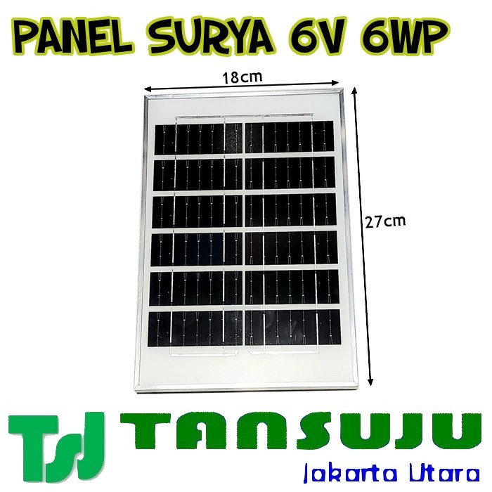 Jual Panel Surya 6WP 6V Panel Solar Cell 6 Watt 18x27cm | Shopee Indonesia