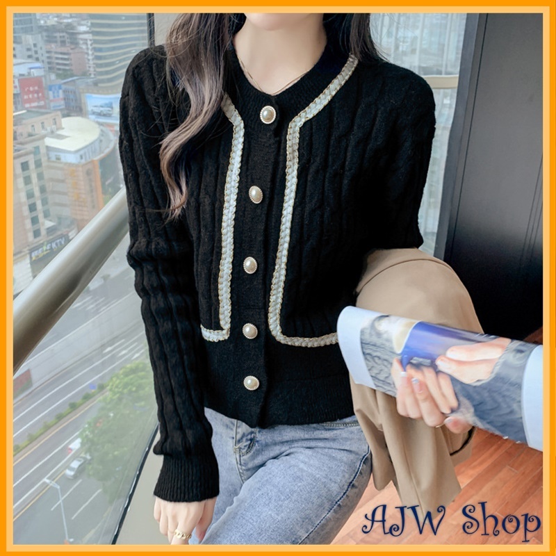 Jual AJW Cardigan Wanita Twisted Knit Premium WCT | Kardigan Wanita Twisted Knit Casual Premium ...