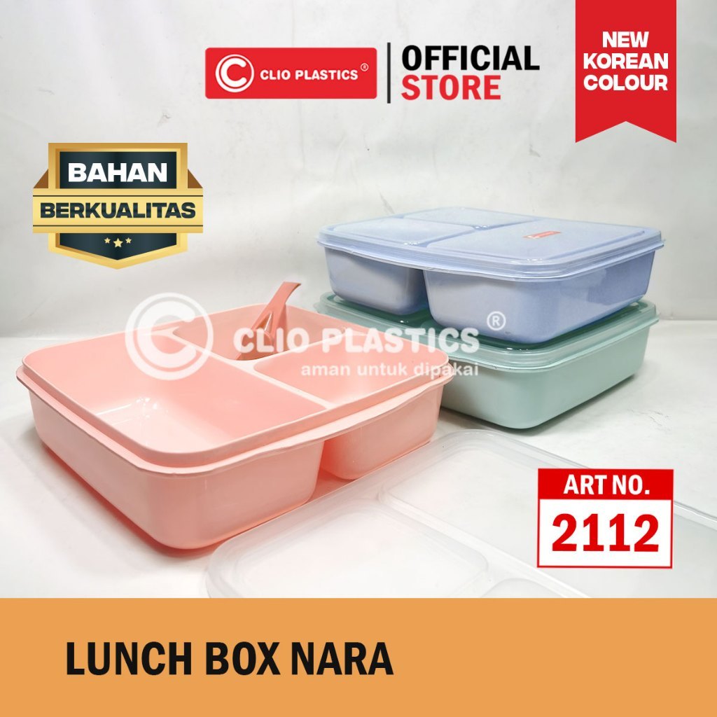 Jual Lunch Box / Tempat Makan Anak / Kotak Makan / Wadah Bekal / Souvenir Ultah Clio Nara ...