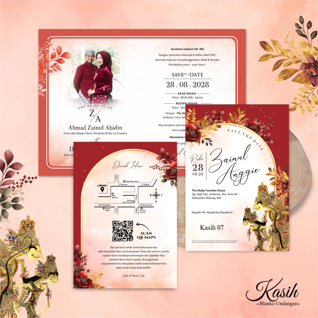 Jual Blangko Undangan KASIH 07 (Free File Setting Corel) | Shopee Indonesia