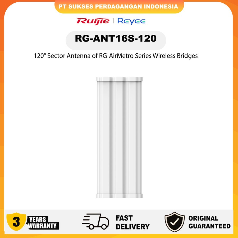 Jual RUIJIE REYEE RG-ANT16S-120, 120° Sector Antenna of RG-AirMetro ...