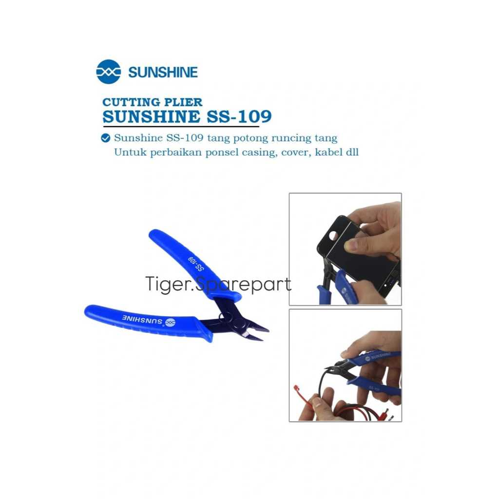 Jual TANG POTONG SUNSHINE SS-109 / CUTTING PLIER SUNSHINE SS-109 /ALAT ...