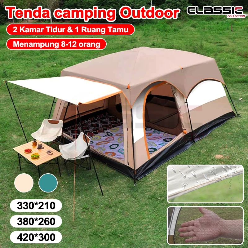 Jual Tenda Camping Kapasitas 8-12 Orang Tenda Gunung Outdoor Dan Indoor ...