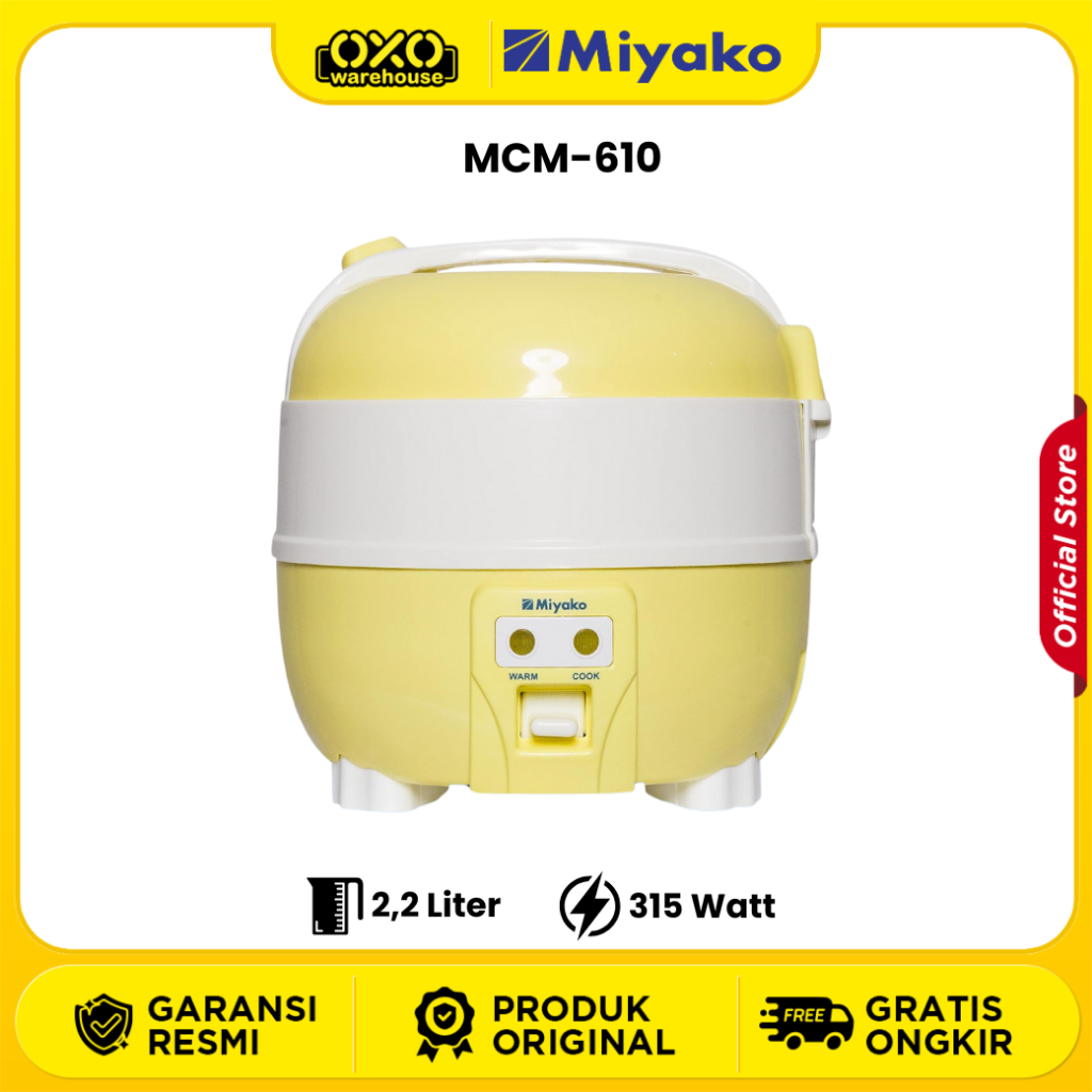 Jual MiyakoRice Cooker MCM-610 Penanak Nasi Mejikom Mini Low Watt ...