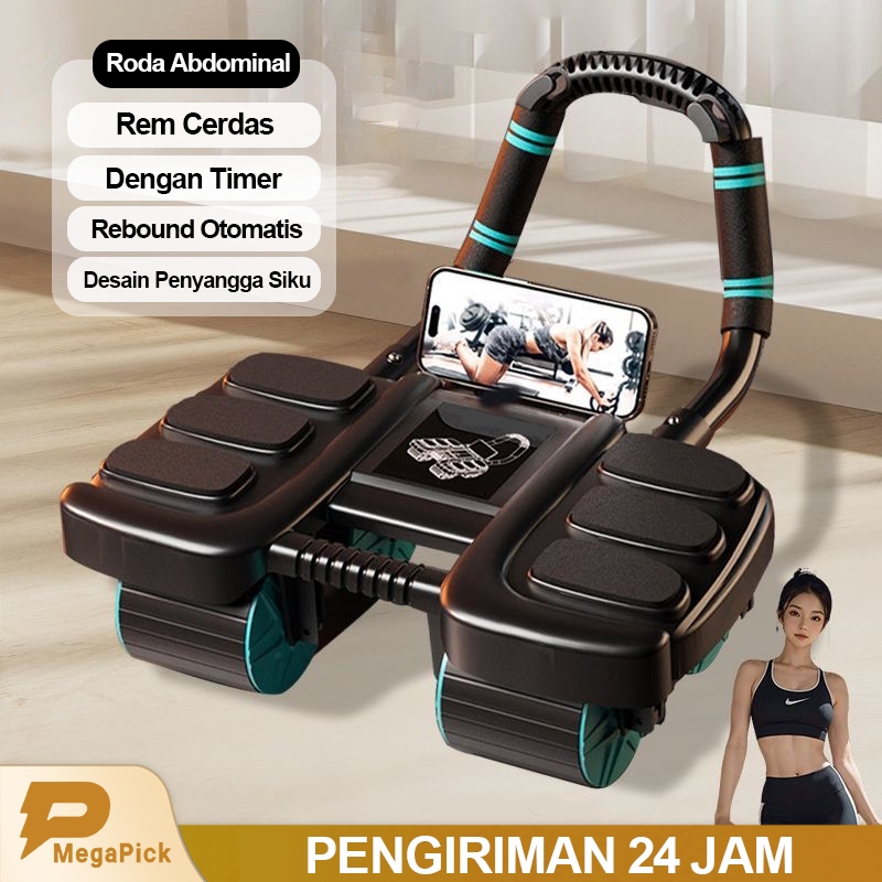 Jual Ab Wheel Roller/Roda Perut 4 Wheel/Sport Abdominal Roller Elbow ...