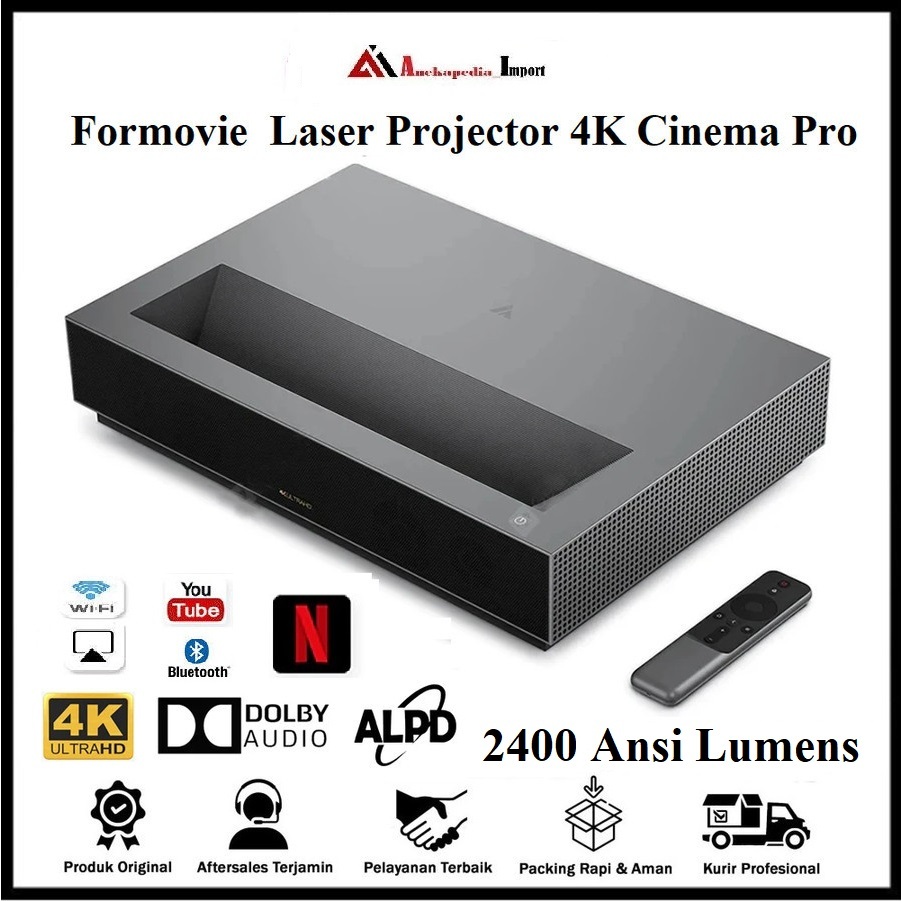 Jual Formovie Laser Projector Cinema Pro 2400 ANSI Lumens UHD 4K ...