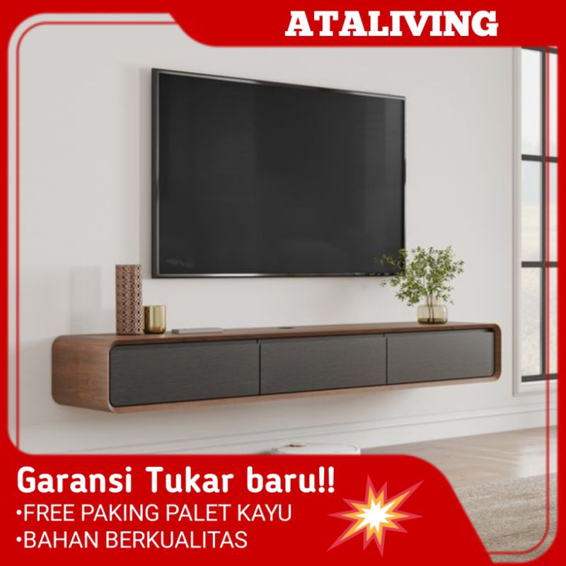 Jual rak tv/meja tv gantung minimalis modern A2 | Shopee Indonesia