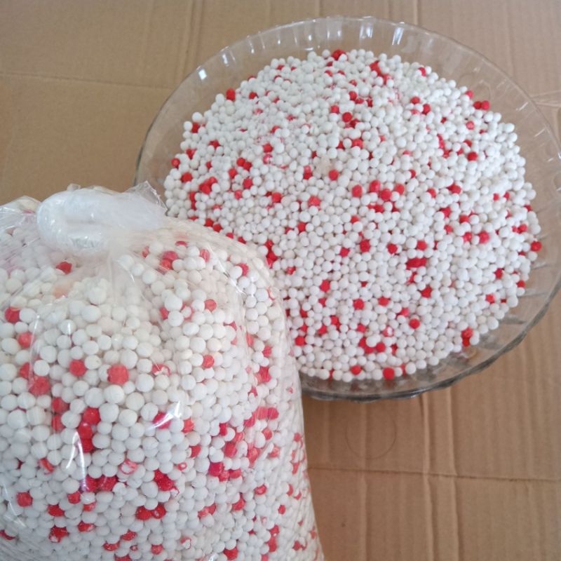 Jual Sagu mutiara/pacar cina merah putih, 1kg mutiara sagu | Shopee ...