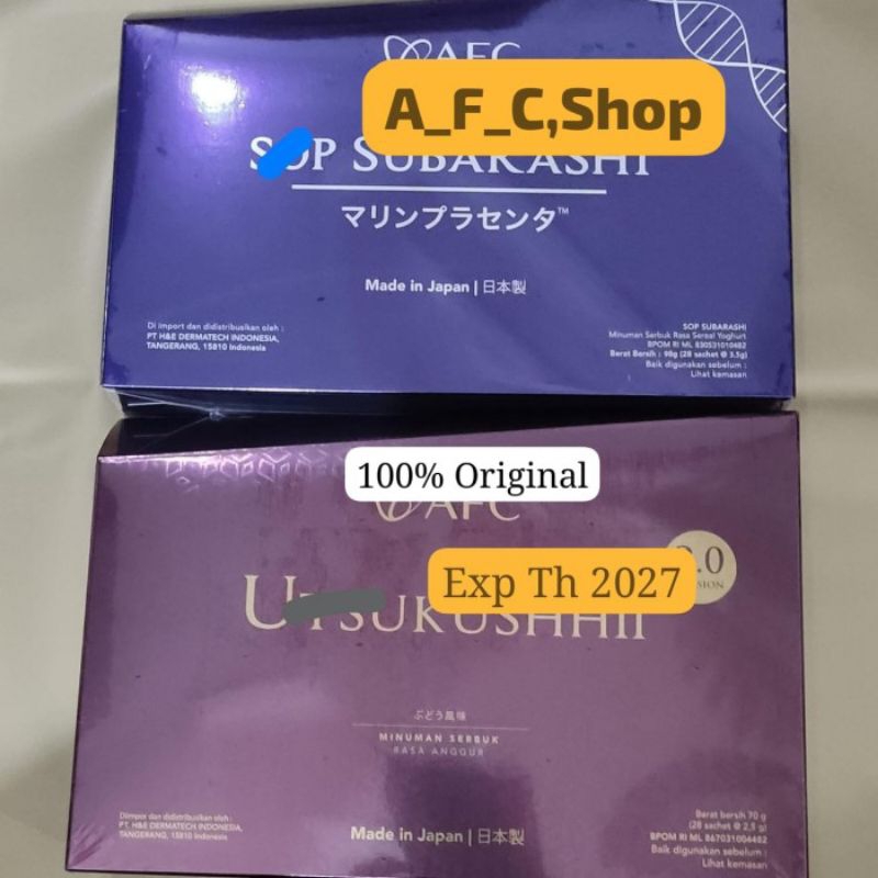 Jual SUPLEMEN KESEHATAN 𝙎𝙊𝙋 𝙎𝙐𝘽𝘼𝙍𝘼𝙎𝙃𝙄𝙄+ UTSUKUSHII GOLD ORIGINAL AFC ...