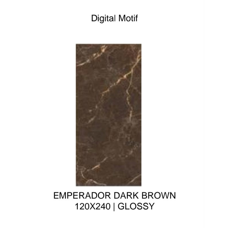 Jual Titanium Granite Emperador Dark Brown 120x240 Glosy Flat | Big ...