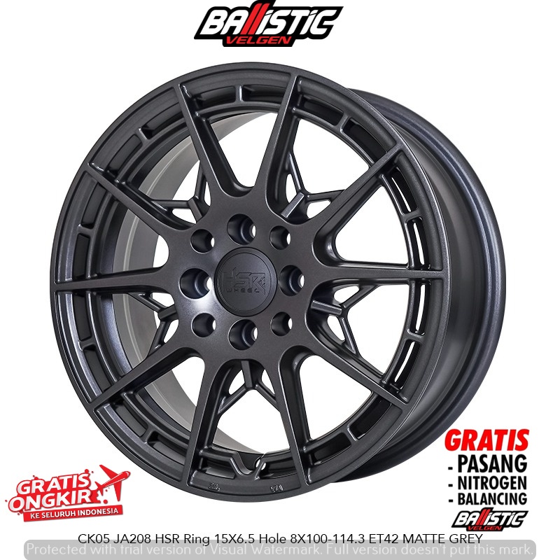 Jual Velg Mobil R15 HSR Ck05 Buat Mobil Brio Agya Soluna Yaris Avanza Ring 15 Pcd 4x100 4x114,3 ...