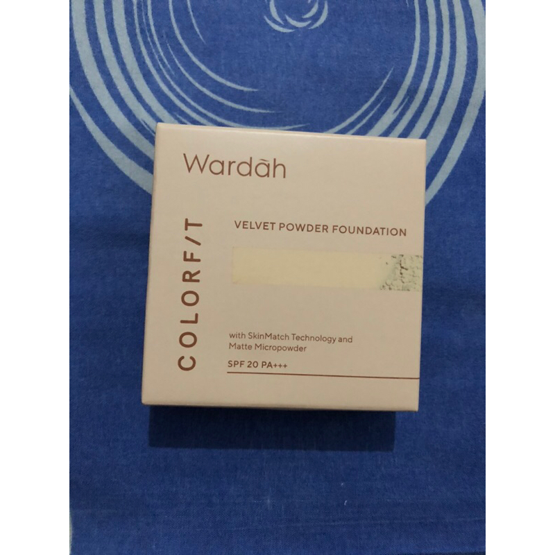Jual Wardah Colorfit Velvet Powder Foundation FULL | Shopee Indonesia