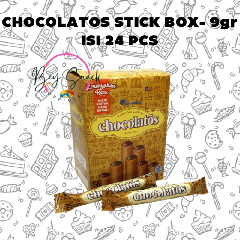 Jual CHOCOLATOS STICK COKLAT BOX - 9gr ( ISI 24 PCS) | Shopee Indonesia