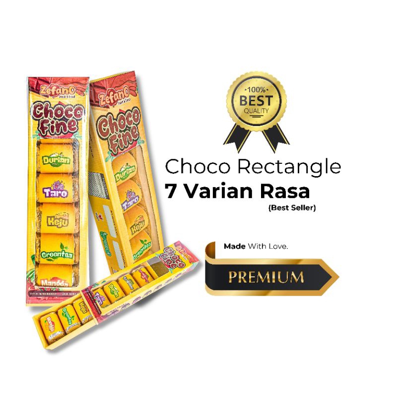 Jual Cokelat Choco Fine Rectangle (isi 7 rasa best seller) | Shopee ...